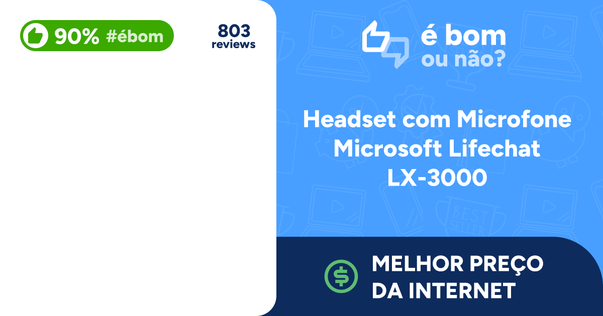 Headset com Microfone Microsoft Lifechat – É BOM? Participe!