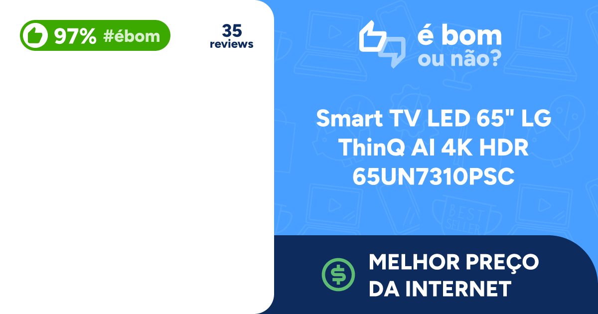 Smart TV LED 65" LG ThinQ AI 4K HDR 65UN7 – É BOA? Participe!