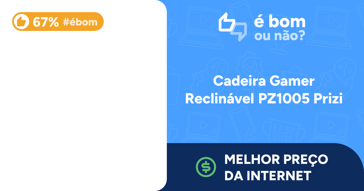 Cadeira Gamer Reclinável PZ1005 Prizi [É BOA] - Promoção