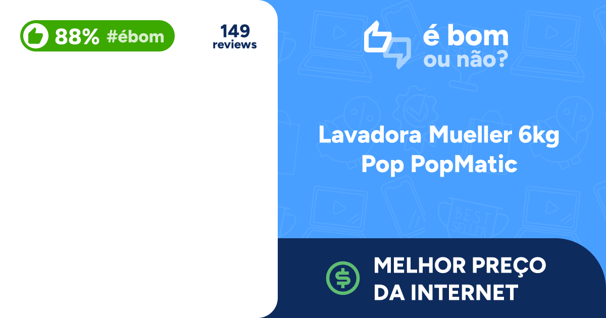 Lavadora Mueller 6kg Pop PopMatic – É BOA? Participe!