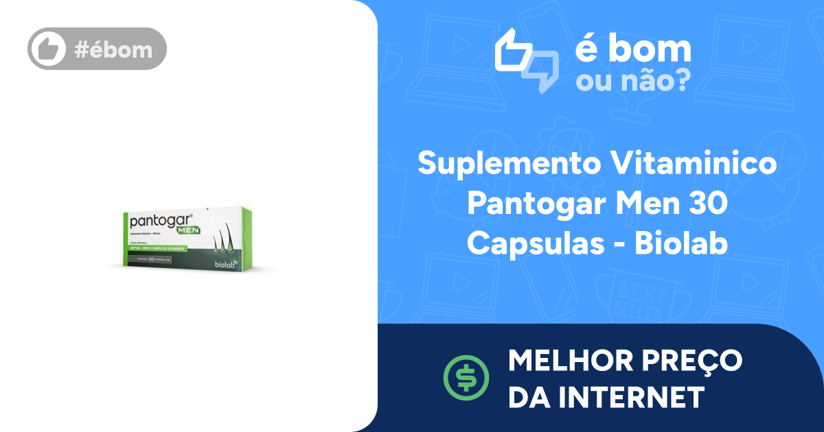 Suplemento Vitaminico Pantogar Men... - Descubra se [É BOM]
