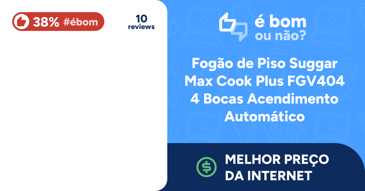 Fogão de Piso Suggar Max Cook Plus... - Descubra se [É BOM]
