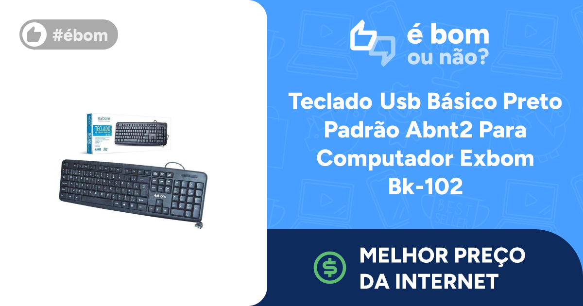 Teclado Usb Básico Preto Padrão Abnt2 Par – É BOM? Participe!