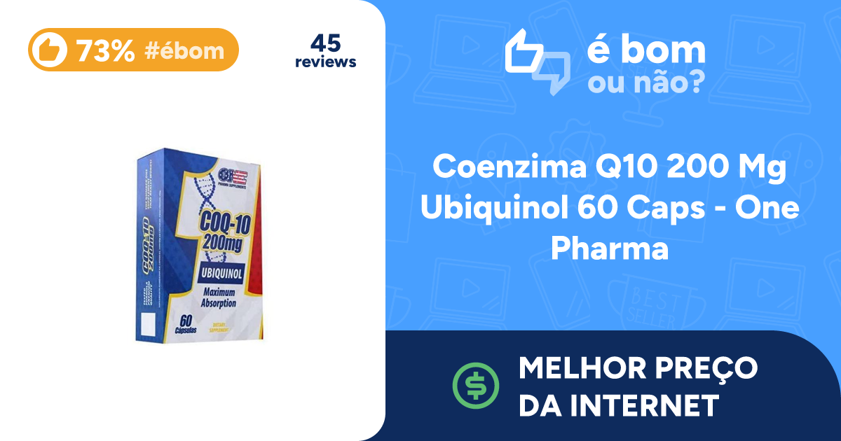 Coenzima Q10 200 Mg Ubiquinol 60 Caps - O – É BOM? Participe!