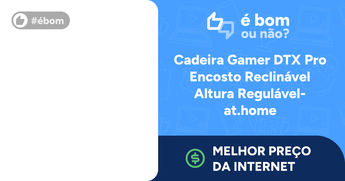 Cadeira Gamer DTX Pro Encosto Rec... - Descubra se [É BOA]