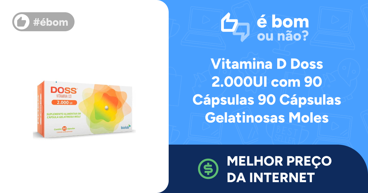 Vitamina D Doss 2.000UI com 90... [É BOM] - Reviews e Promoções