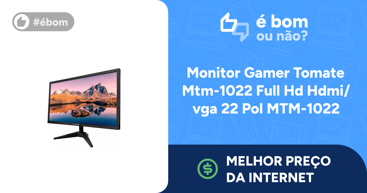 Monitor Gamer Tomate Mtm-1022 Full Hd Hdm – É BOM? Participe!