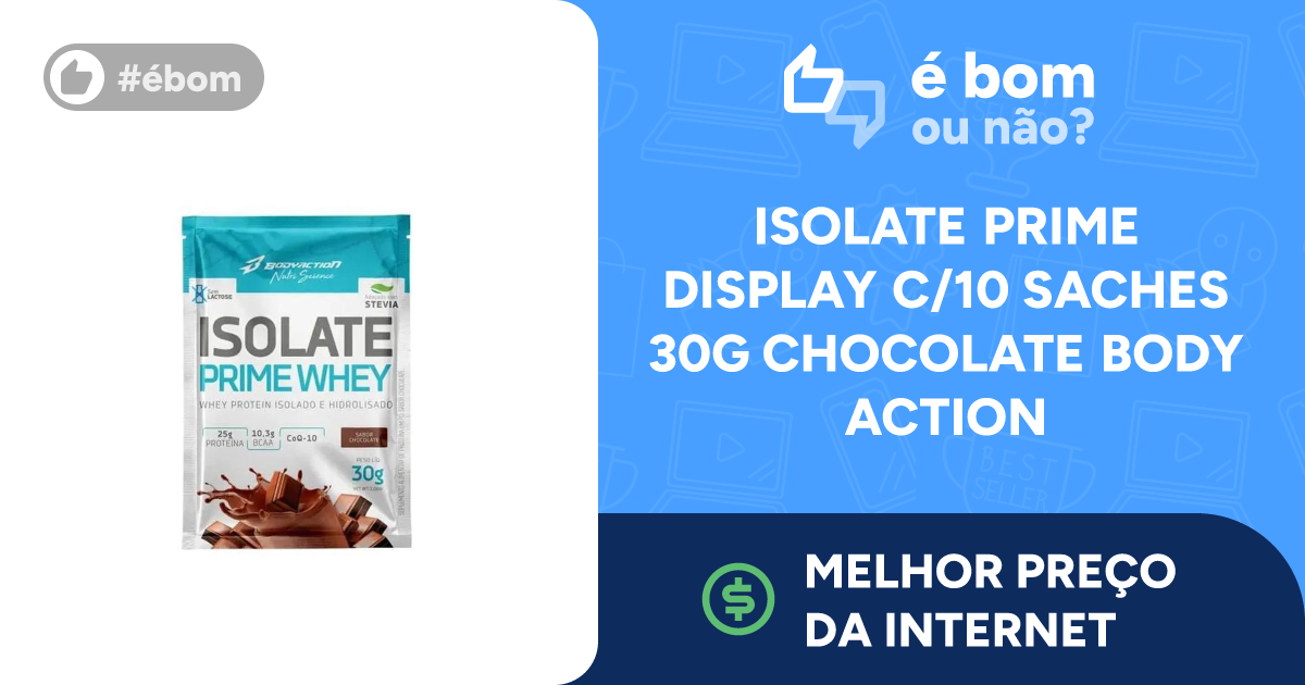 ISOLATE PRIME DISPLAY C/10 SACHES 30G C... – Compare no [É BOM]