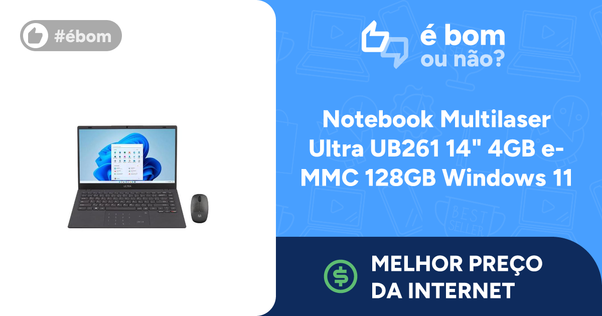 Notebook Multilaser Ultra UB261 14" 4GB e – É BOM? Participe!