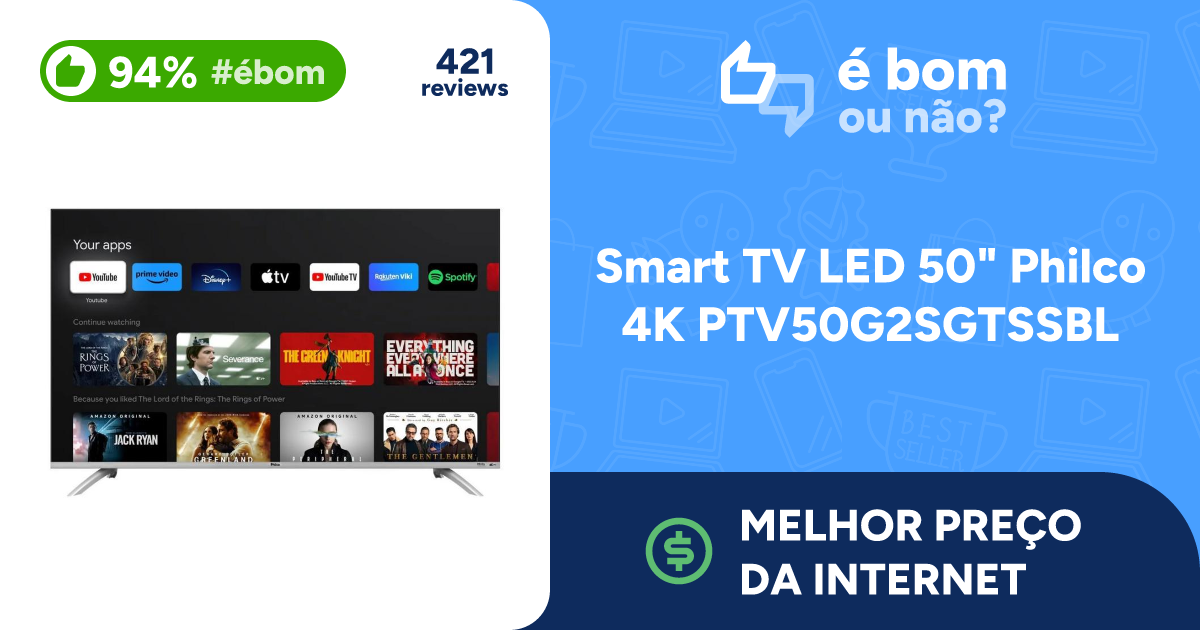 Smart TV LED 50" Philco 4K PTV50G2SGTSSBL – É BOA? Participe!