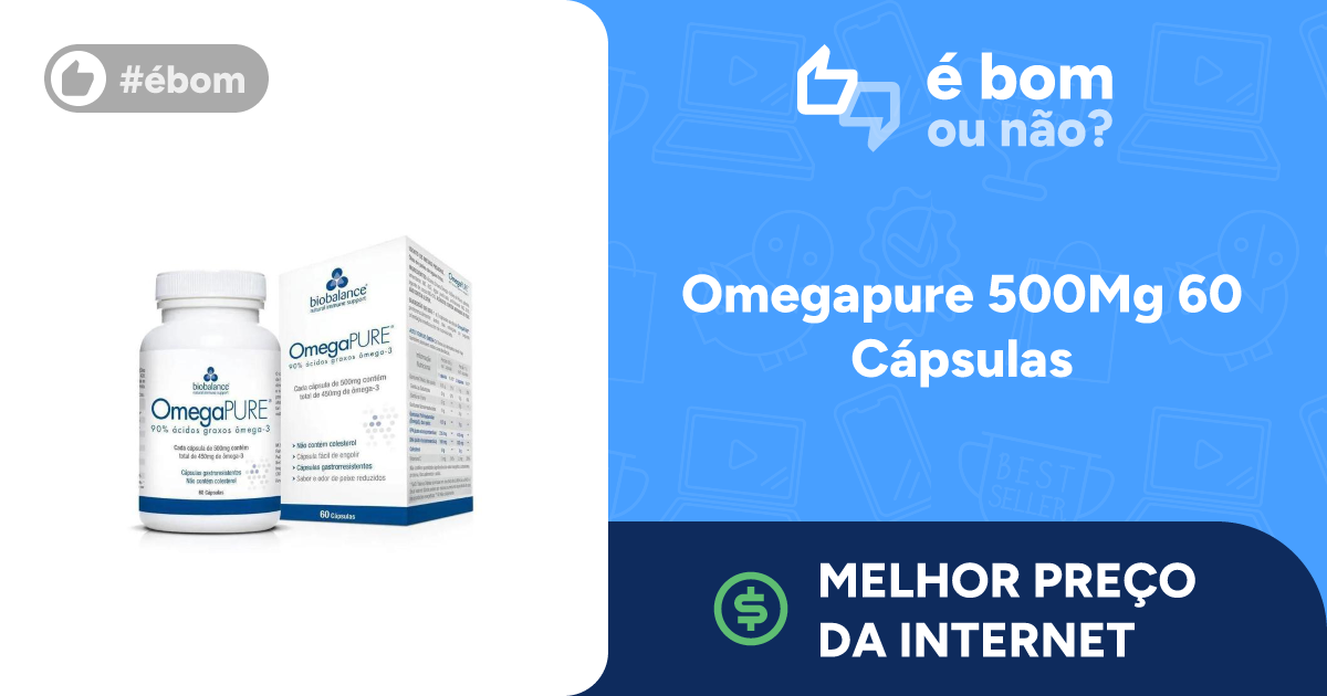Omegapure 500Mg 60 Cápsulas [É BOM] - Promoção