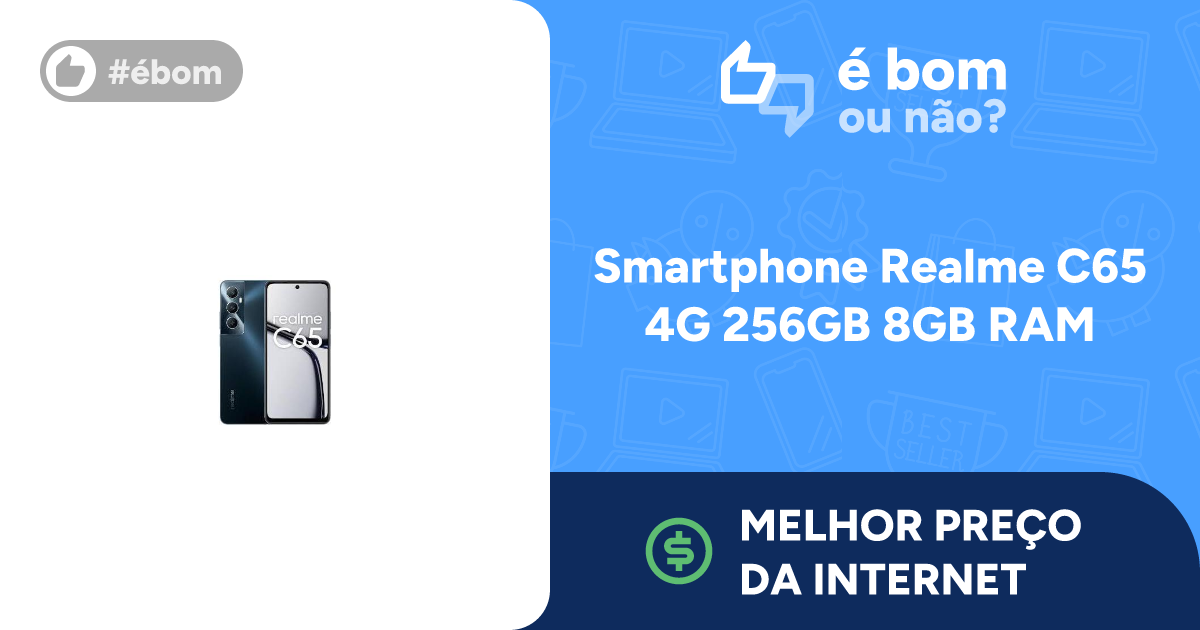 Smartphone Realme C65 4G 256GB 8GB RAM – É BOM? Participe!