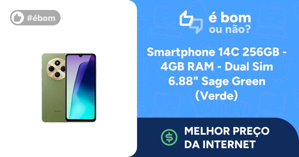 Smartphone 14C 256GB - 4GB RAM... [É BOM] - Reviews e Promoções