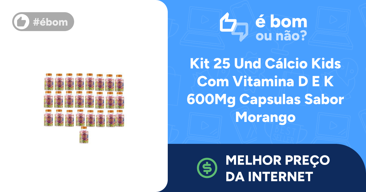 Kit 25 Und Cálcio Kids Com Vitamina... - Descubra se [É BOM]