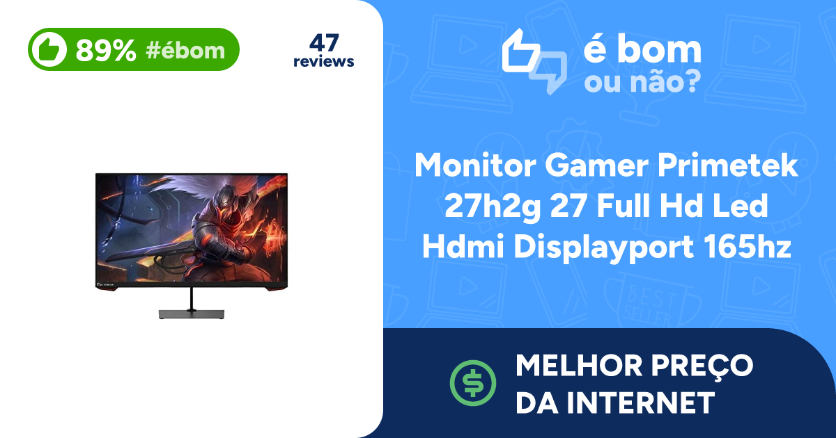 Monitor Gamer Primetek 27h2g 27 Full Hd L – É BOM? Participe!